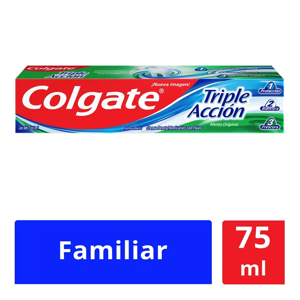 COLGATE TRIPLE ACCION 75ML X1 - tiendaesencial.cl